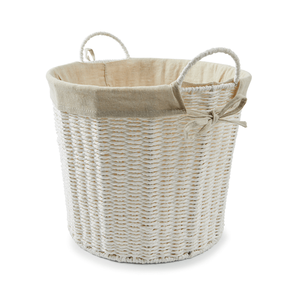 Round Paper Rope Basket with Liner White - Anko | Target Australia