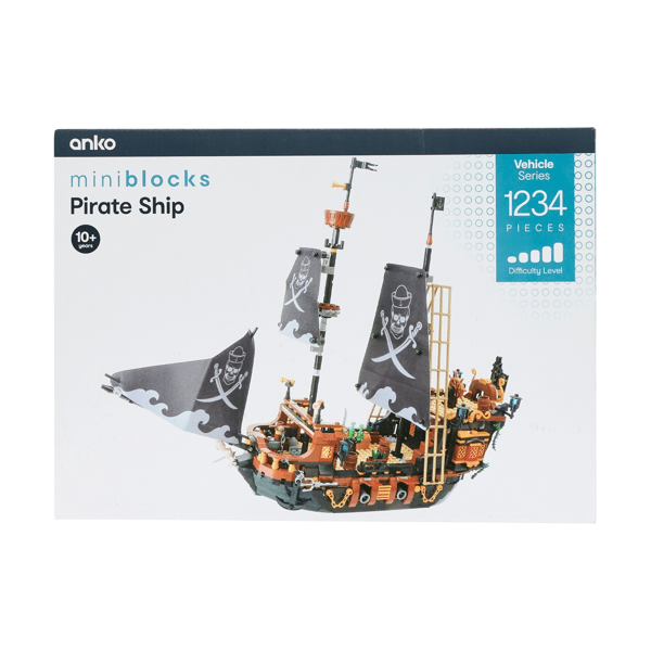 1234 Piece Mini Blocks Vehicle Series: Pirate Ship - Anko | Target ...