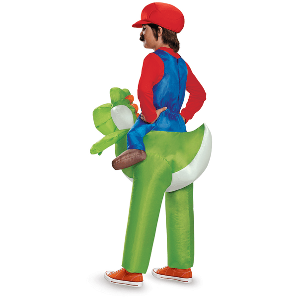 Mario Riding Yoshi Inflatable Child Costume | Target Australia