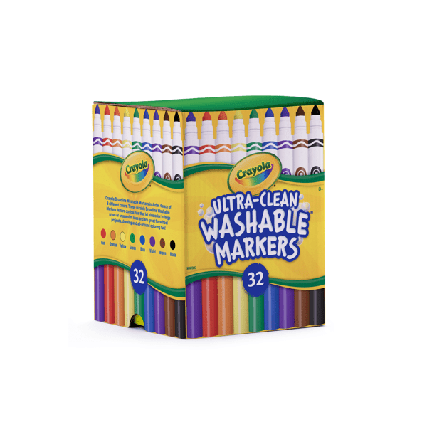 32 Pack Crayola Washable Broadline Markers SharePack | Target Australia
