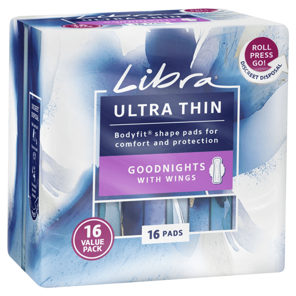 Libra 16 Pack Ultra Thin Goodnight Pads | Target Australia
