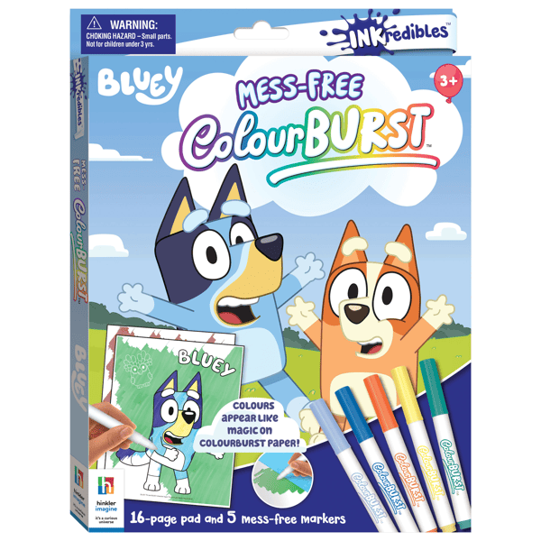 INKredibles Bluey Mess-Free ColourBurst Activity Kit - Book | Target ...