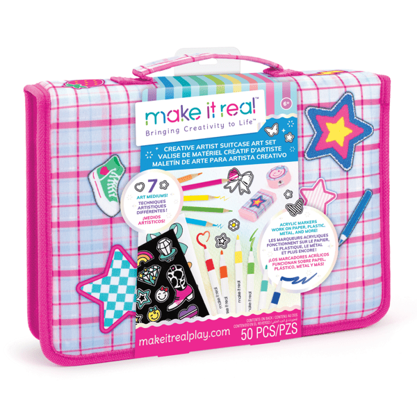 Make It Real Creative Artist Suitcase Art Set | Target Australia