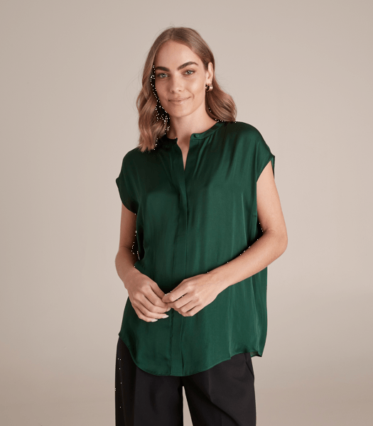 Preview Mock Placket Blouse | Target Australia