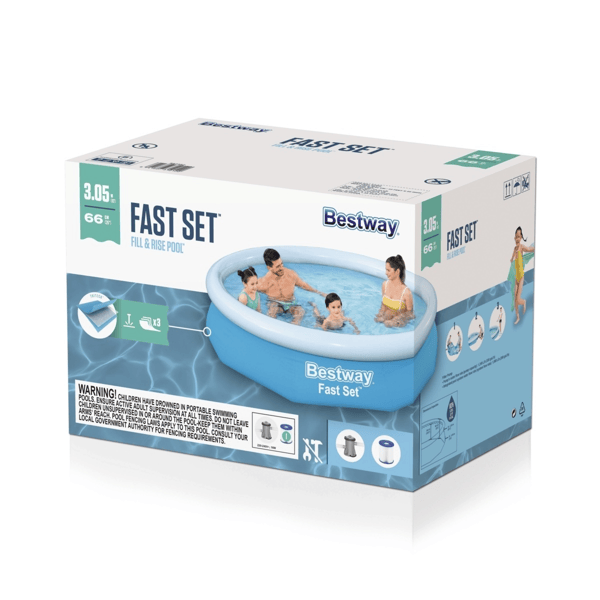 Bestway Fast Set Fall and Rise Pool | Target Australia