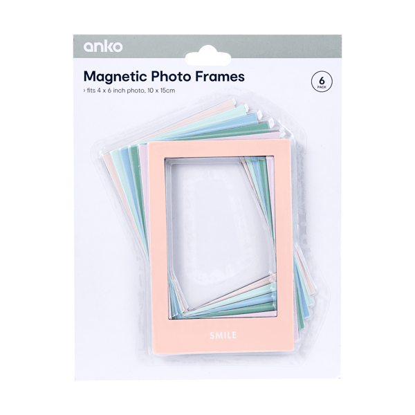 Magnetic Photo Frames 6 Pack - Anko | Target Australia