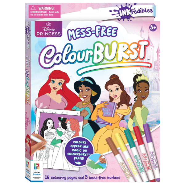 INKredibles Disney Princess Mess Free ColourBurst Pictures - Book ...