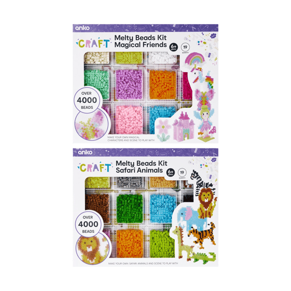 Melty Beads 19 Piece Kit, Assorted - Anko | Target Australia