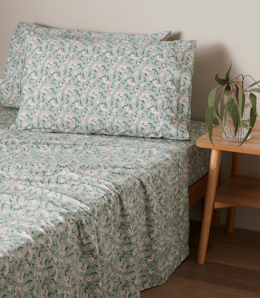 Stonewash Printed Sheet Set - Zinya Native | Target Australia