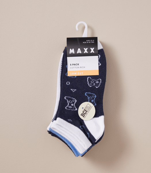 5 Pack Maxx Low Cut Socks | Target Australia