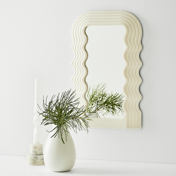 Wavy Mirror, White - Anko | Target Australia