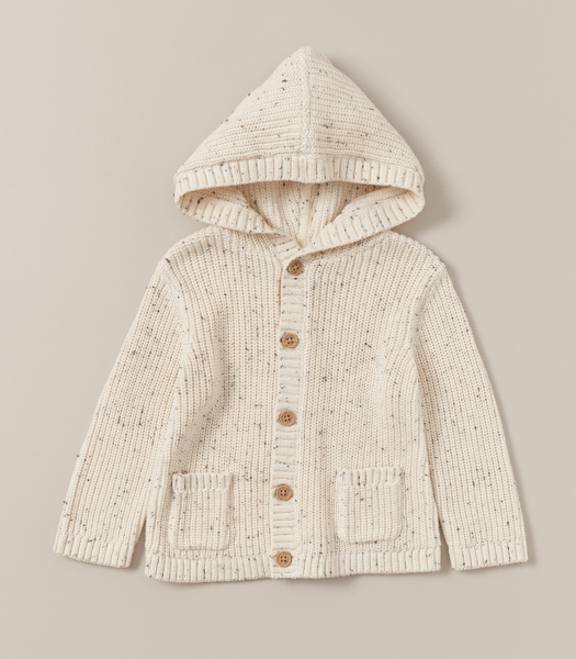 Baby Rib Knit Cardigan with Hood | Target Australia