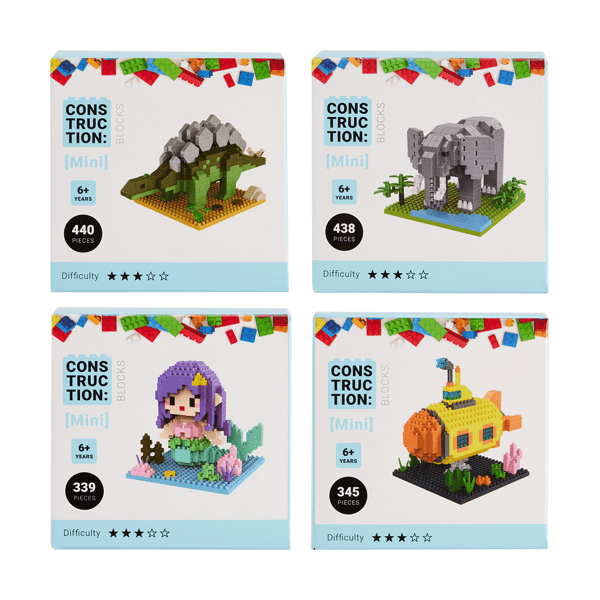 Mini Construction Blocks Assorted - Anko | Target Australia