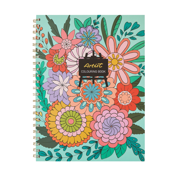Artist Colouring Book, Flowers - Anko | Target Australia