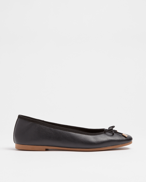 Womens Bow Comfort Ballet Flat - Matte | Target Australia