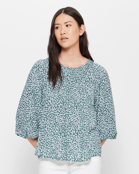Shirred Neck Top | Target Australia