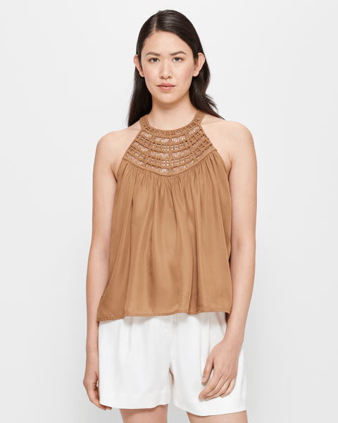 Crochet Detail Tank Top - Preview | Target Australia