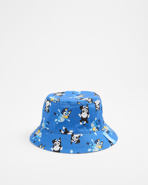 Kids Licensed Bluey Reversible Bucket Hat - Blue | Target Australia