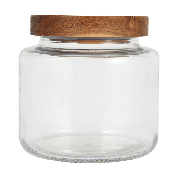 550ml Glass Jar with Wood Lid - Anko | Target Australia