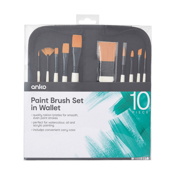 Paint Brush, 10 Piece Set - Anko | Target Australia