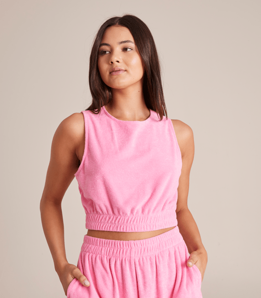 Lily Loves Terry Crop Tank Top | Target Australia