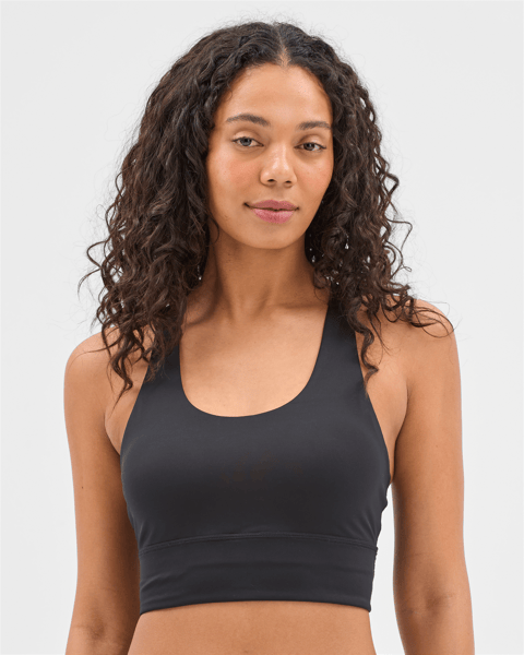 Womens Longline Medium Impact Sports Crop Top - Alex | Target Australia