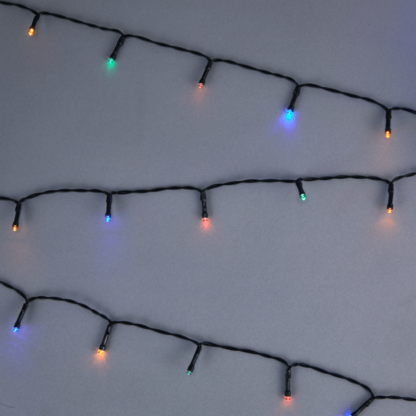 Solar Powered 500 LED Multifunction Multi-Coloured String Lights - Anko ...