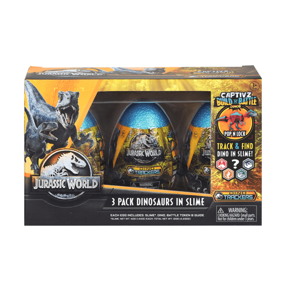 Jurassic World CAPTIVZ Dino Trackers 3 Pack - Assorted* | Target Australia