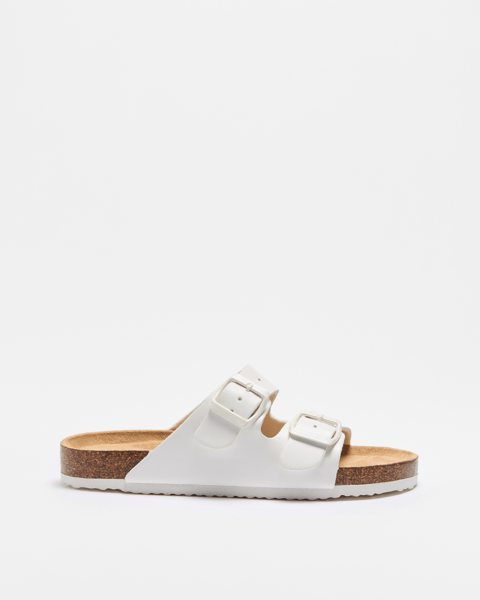 Womens Moulded Cork Sandal - Maree - White | Target Australia
