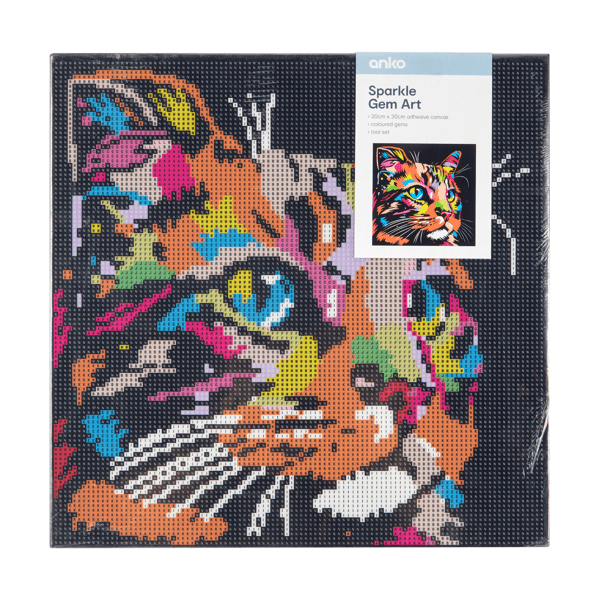 Sparkle Gem Art, Neon Cat - Anko | Target Australia