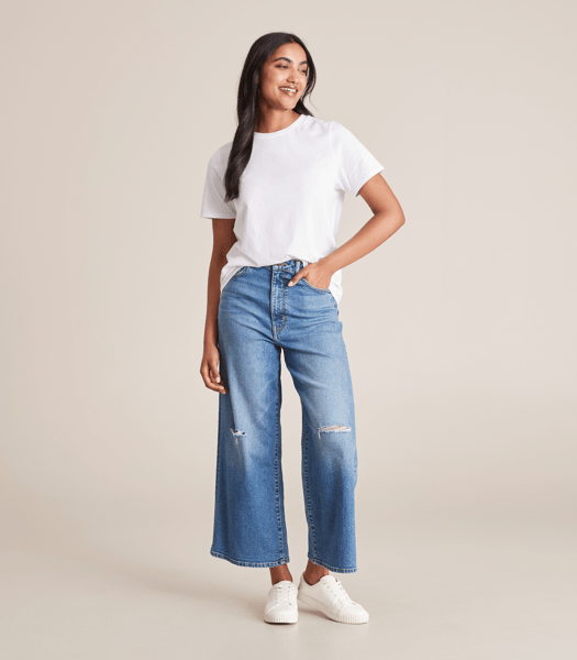 Isabella Wide Leg Relaxed Denim Jeans | Target Australia