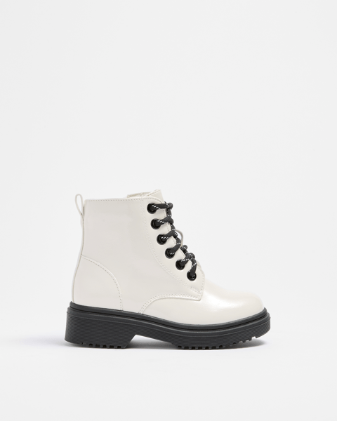 Girls Cleat Sole Lace Up Boot - Blondie | Target Australia