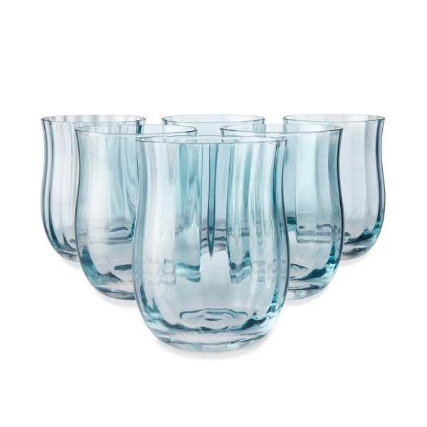 6 Two Tone Purple and Green Stemless Glasses - Anko | Target Australia