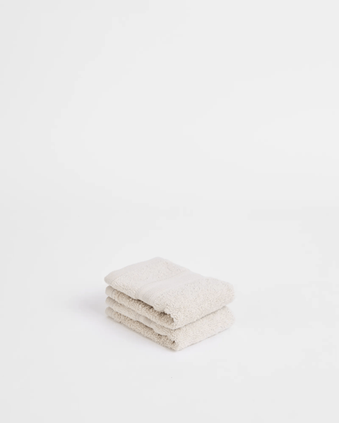 Grandeur Australian Cotton Face Washers 2 Pack - Oatmeal | Target Australia