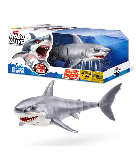 Robo Alive Great White Shark Series 1 by ZURU | Target Australia