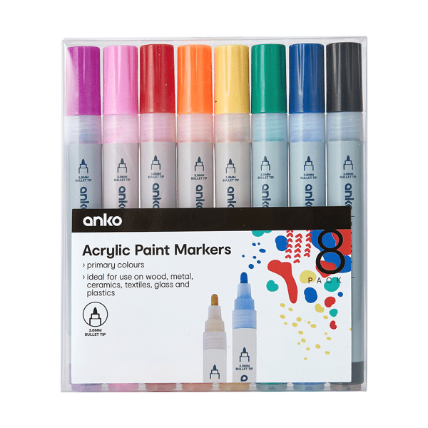 Paint Markers, 8 Pack - Anko | Target Australia
