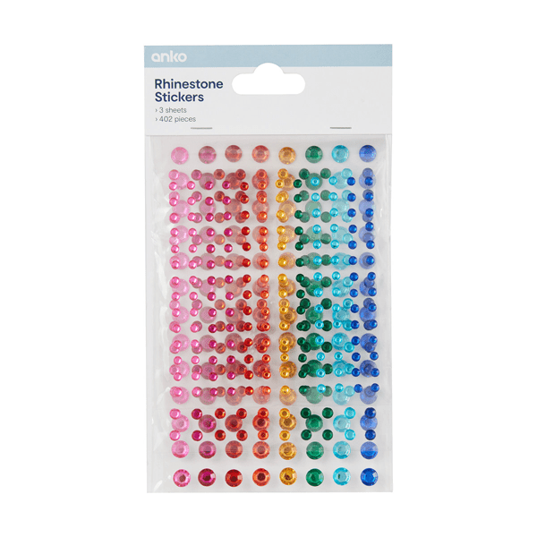 Rhinestone Stickers, 402 Pieces - Anko | Target Australia