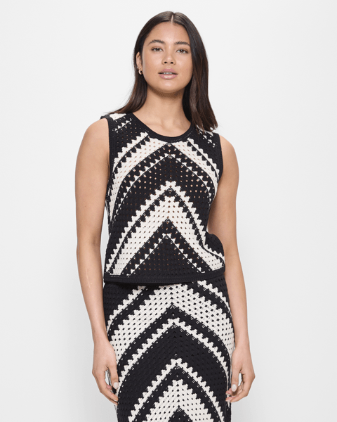 Australian Cotton Blend Chevron Crochet Tank Top - Lily Loves | Target ...