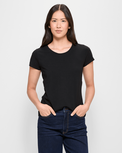 Australian Cotton Crew T-Shirt - Target Black | Target Australia