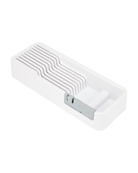 Anko In Drawer 9 Knife Organiser - White and Grey | Target Australia