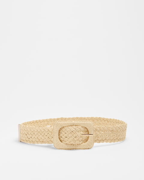 Square Buckle Weave Belt | Target Australia