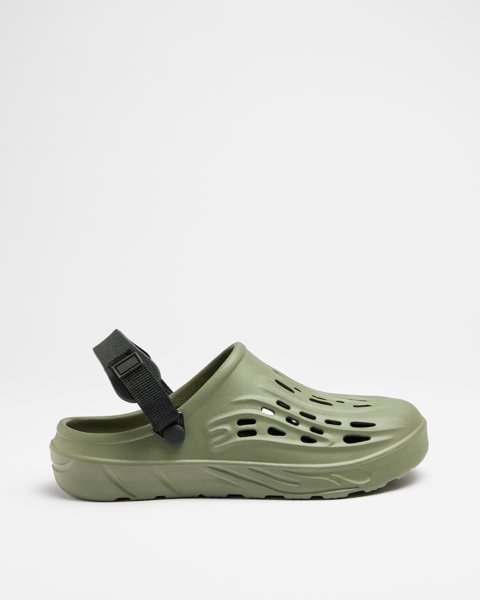 Mens Clog with Strap - Phylon - Khaki | Target Australia
