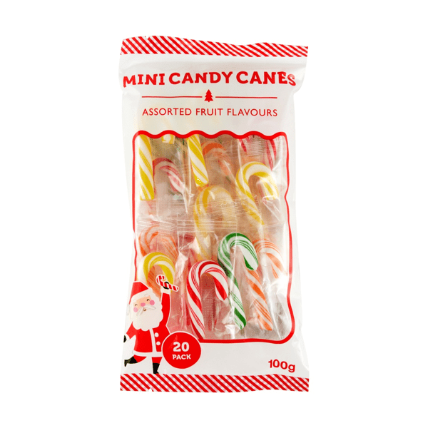20 Pack Mini Candy Canes 100g | Target Australia