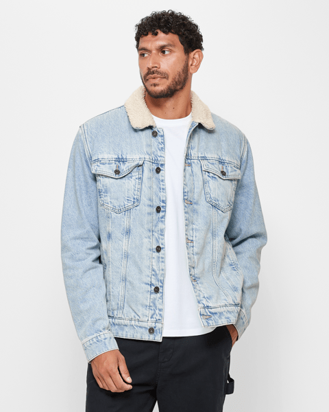 Denim Sherpa Jacket | Target Australia