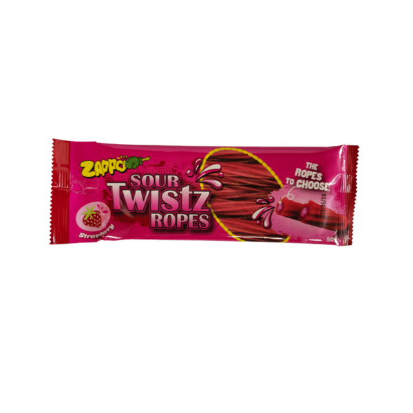 Zappo Sour Twistz Ropes Strawberry 50g | Target Australia