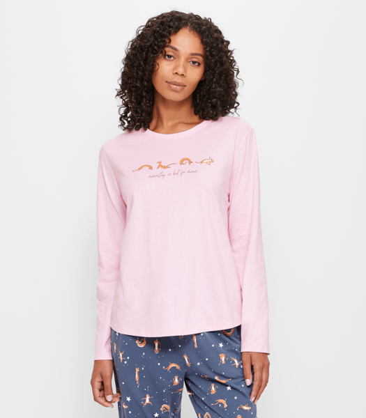 Long Sleeve Print Sleep T-Shirt | Target Australia