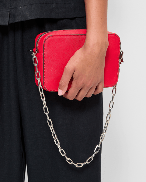 Chain Link Short Bag Strap - Silver | Target Australia