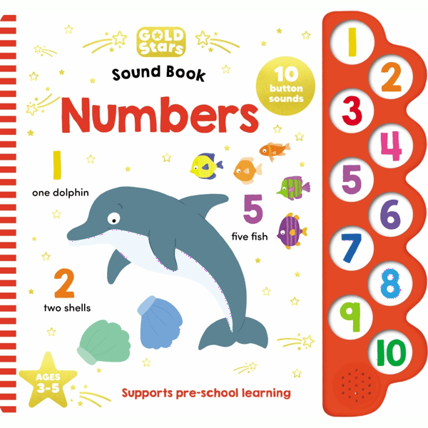 Gold Stars: Numbers 10-Button Sound Book | Target Australia