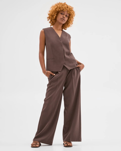 Petites Sleeveless Tailored Vest | Target Australia