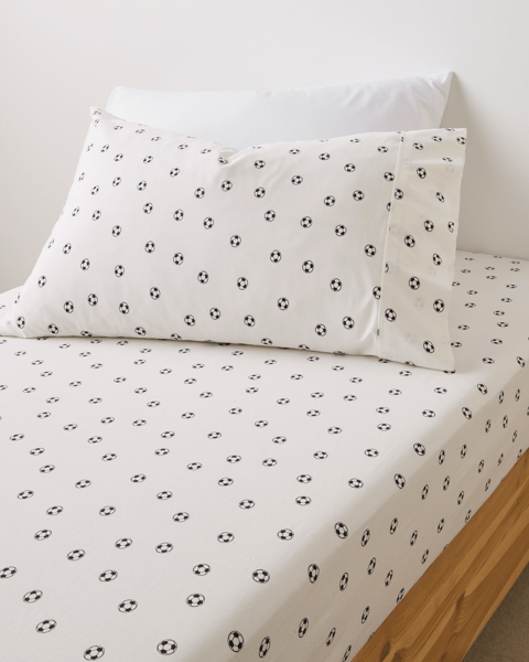 Sammy Soccer Ball Australian Cotton Print Fitted Sheet Set | Target ...